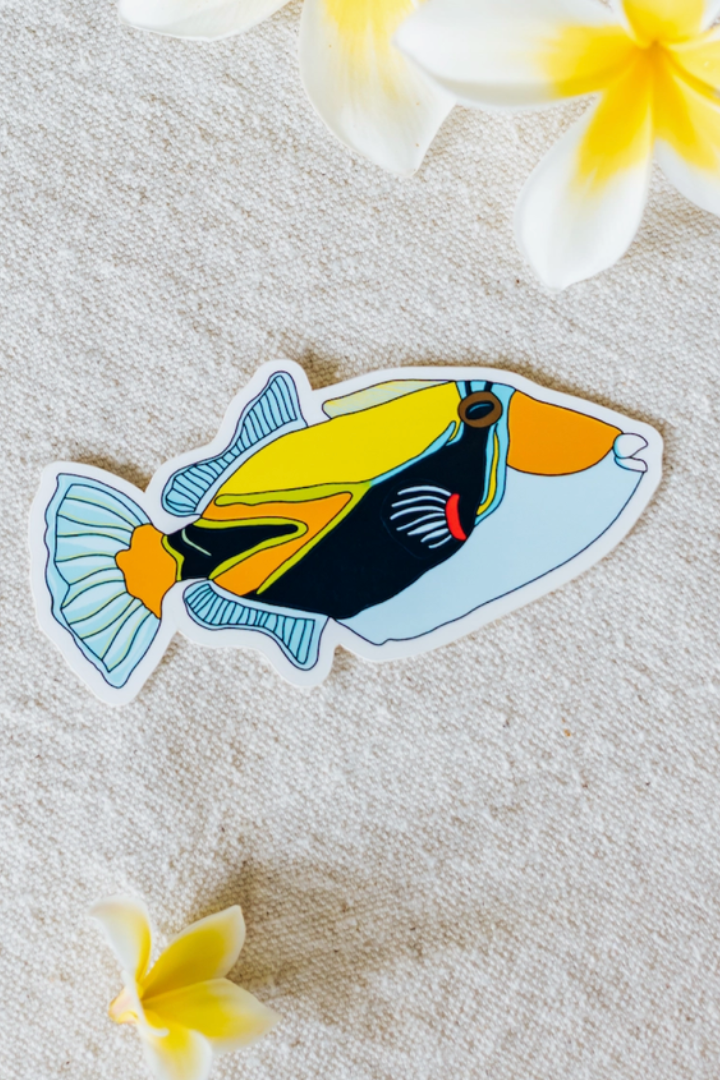 Humu Fish Sticker – Laine Honolulu
