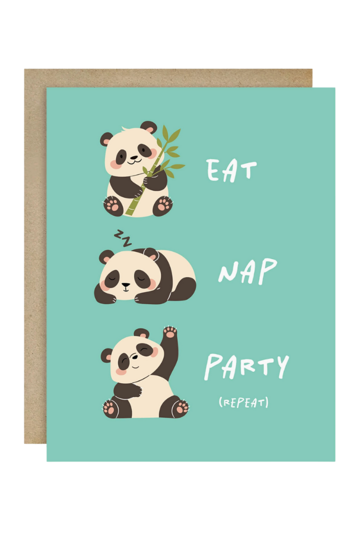 Eat Nap Party Birthday Card – Laine Honolulu