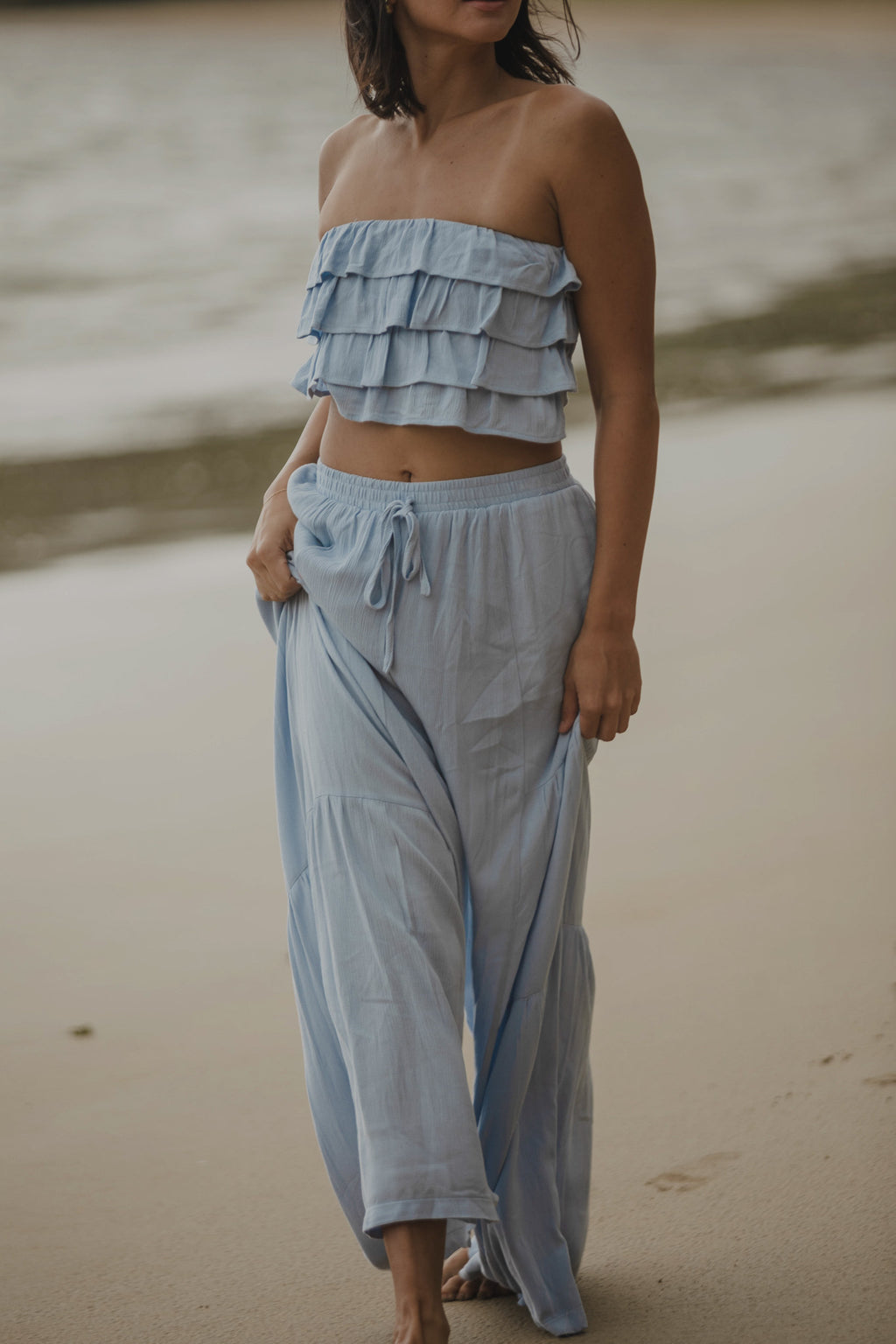 Blue Side Tier Pants – Laine Honolulu